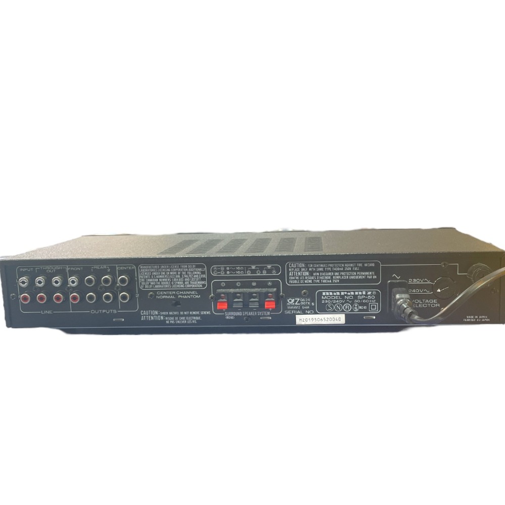 Pre-owned Marantz SP-50 Dolby Surround Sound Processor Amplifier Amp ...